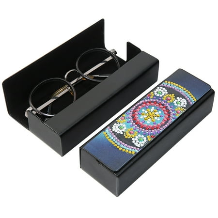 Sunglass Case with Diamond Painting Leather Sunglass Storage Box Hard ...