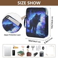 ALAZA Wolf Starry Night Pattern Expanding Accordion File Folder 3 Ring ...