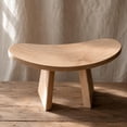 Lazsy Mindful Kneeling Stool Solid Wood Meditation Stool Curved Top ...