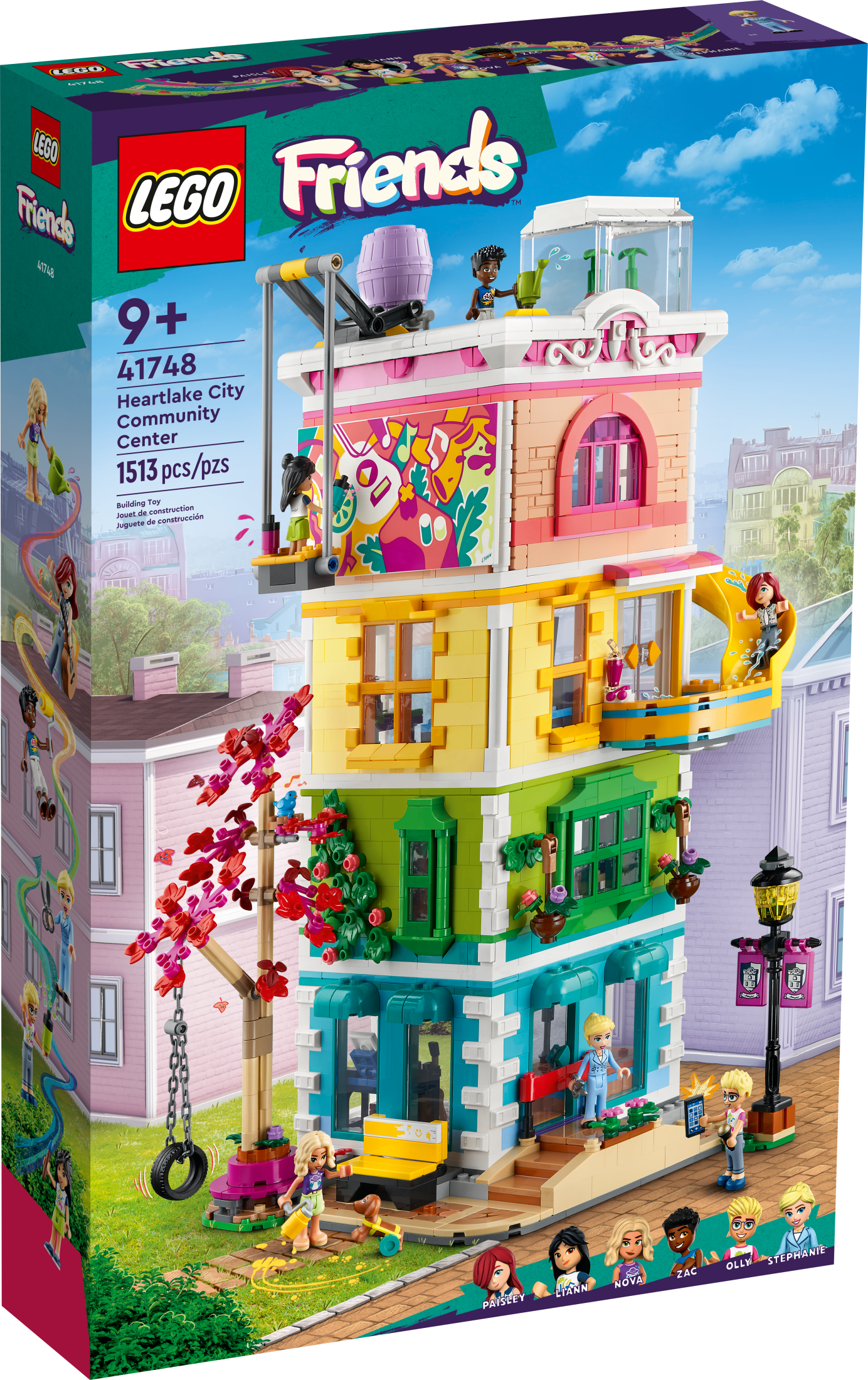 LEGO Friends Heartlake City Center 41748 Building Toy Set for Ages 9 Includes Mini Dolls Dog Walmart