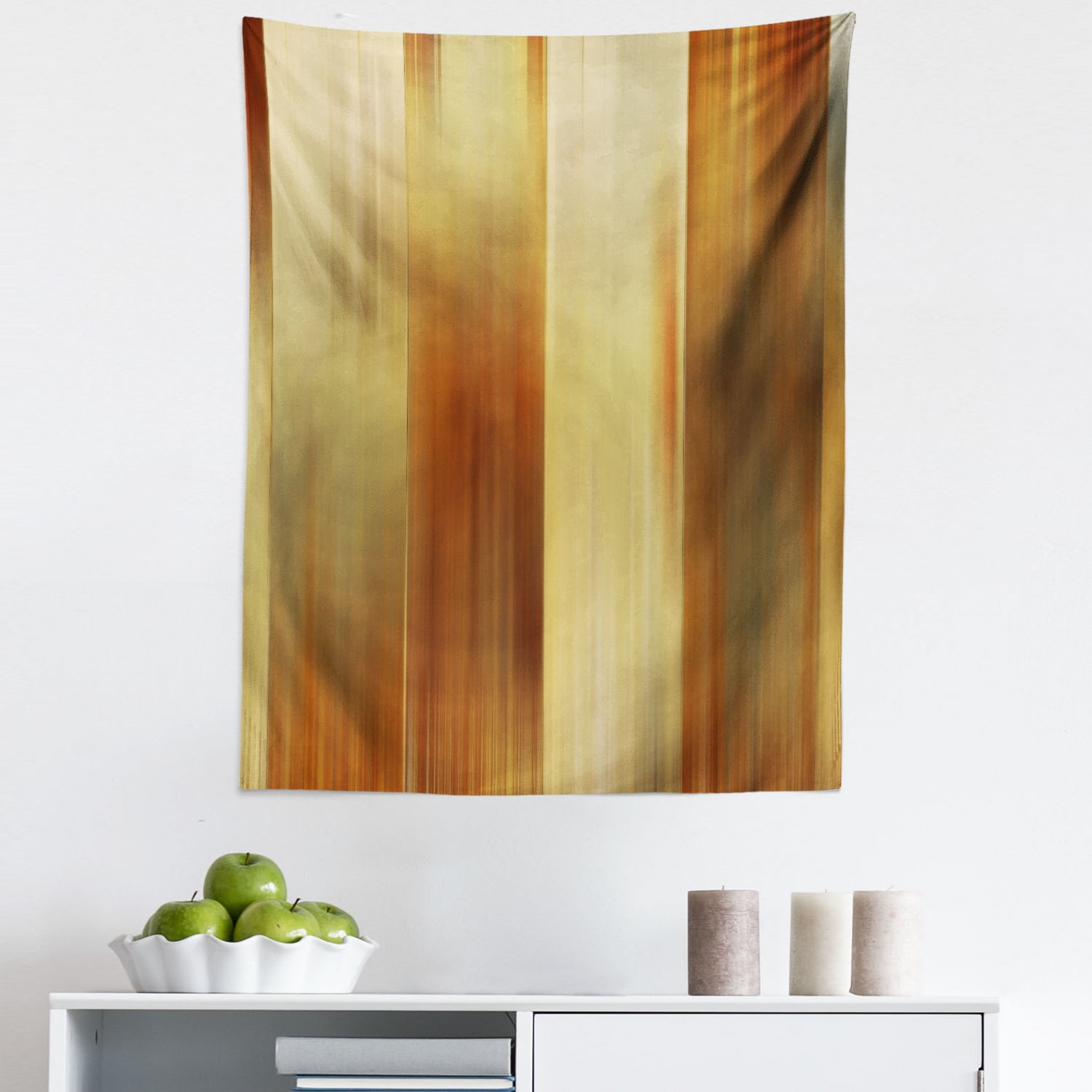 Earth Tones Tapestry, Abstract Modern Design Ombre Inspired Smooth ...