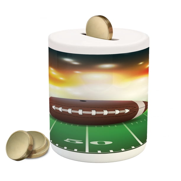 Ceramic Football Bank