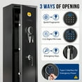 BlackSmith Biometric Quick Access Home Gun Safe for 6 Rifles and ...