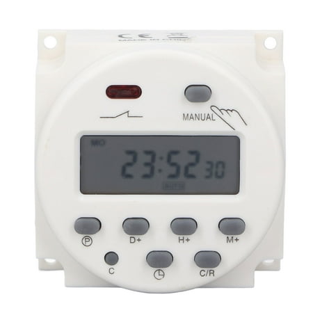 Timer Switch Programmable Time Relay Power Controller AC 220V for ...