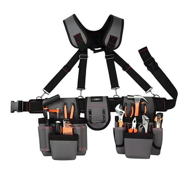 Tool Belt Suspenders X-Back Design, Heavy Duty Work Belt Harness with ...