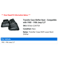 Transfer Case Shifter Boot - Compatible with 1980 - 1986 Jeep CJ7 1981 ...