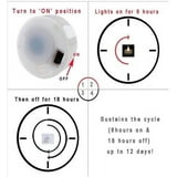 Timer Flickering Tea Lights 24pcs Flickering LED Candles with Timer ...