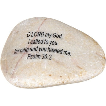 Extra Large Engraved Inspirational Scripture Biblical Natural Stones ...