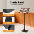 GXFCHYL Vertical Flip Menu Stand Sign Holder Stand with Removable Ring ...
