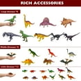 Wisairt Dinosaur Toys for kids,53 PCS Dinosaur Play Set with Activity Play Mat,Dinosaur Figures ...