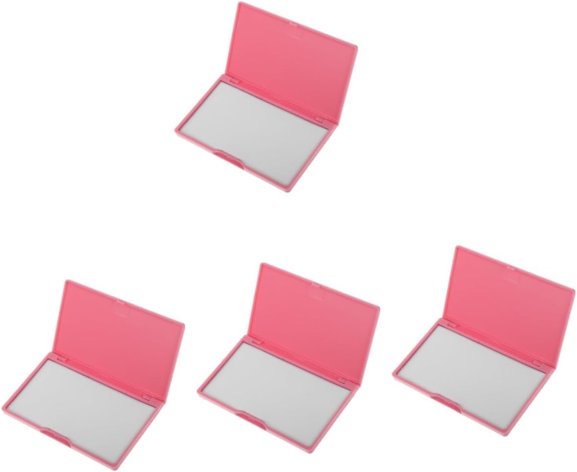 4pcs Hand Sewing Needle Storage Box Holder Portable PVC Pink Embroidery ...