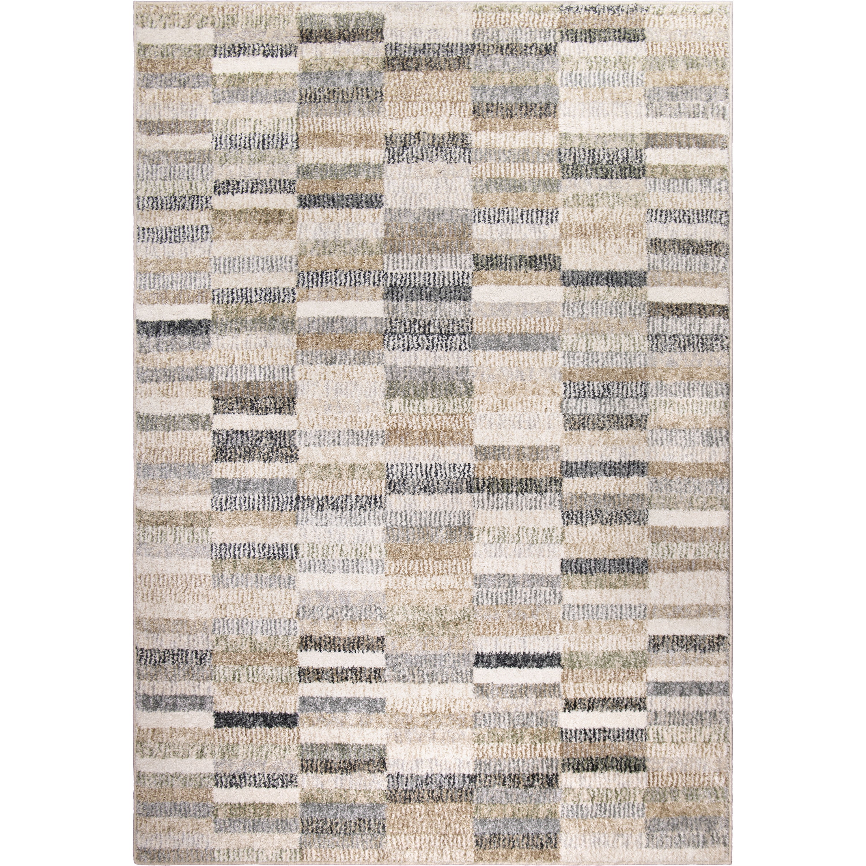 Better Homes & Garden Netural Stripe Area Rug, Grey, 6' 5" x 9' 6 ...