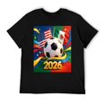 NIANHE 2026 Two-Nation Green Pitch Promise Graphic Tees, T Shirt, Size ...
