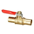 Red Handle Small Ball Valve 6mm 8mm 10mm 12mm Hose Barb Inline Brass ...