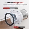 1-Set Magnetic Dryer Vent Connector Kit, 4-Inch Quick Connect Coupling ...