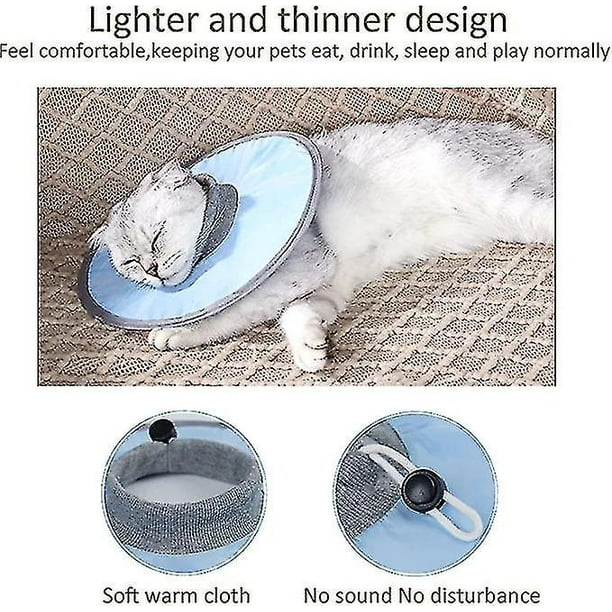 Cat Cone Collar Adjustable Cat Recovery Collar Elizabethan Collar To ...