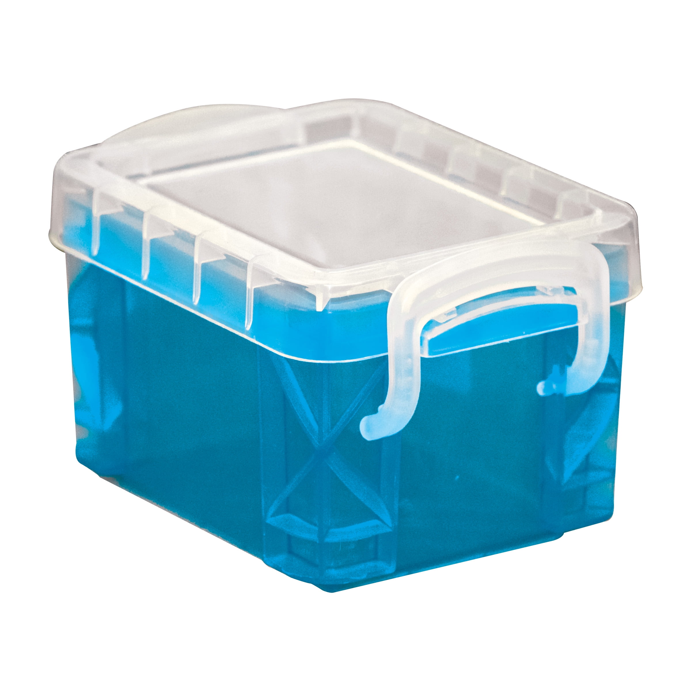Super Stacker Adult Plastic Storage Pixie Box, Blue - Walmart.com