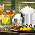 DBYLXMN Ice Bucket With Lid, Ice Bucket, Cooler, Stainless Steel ...