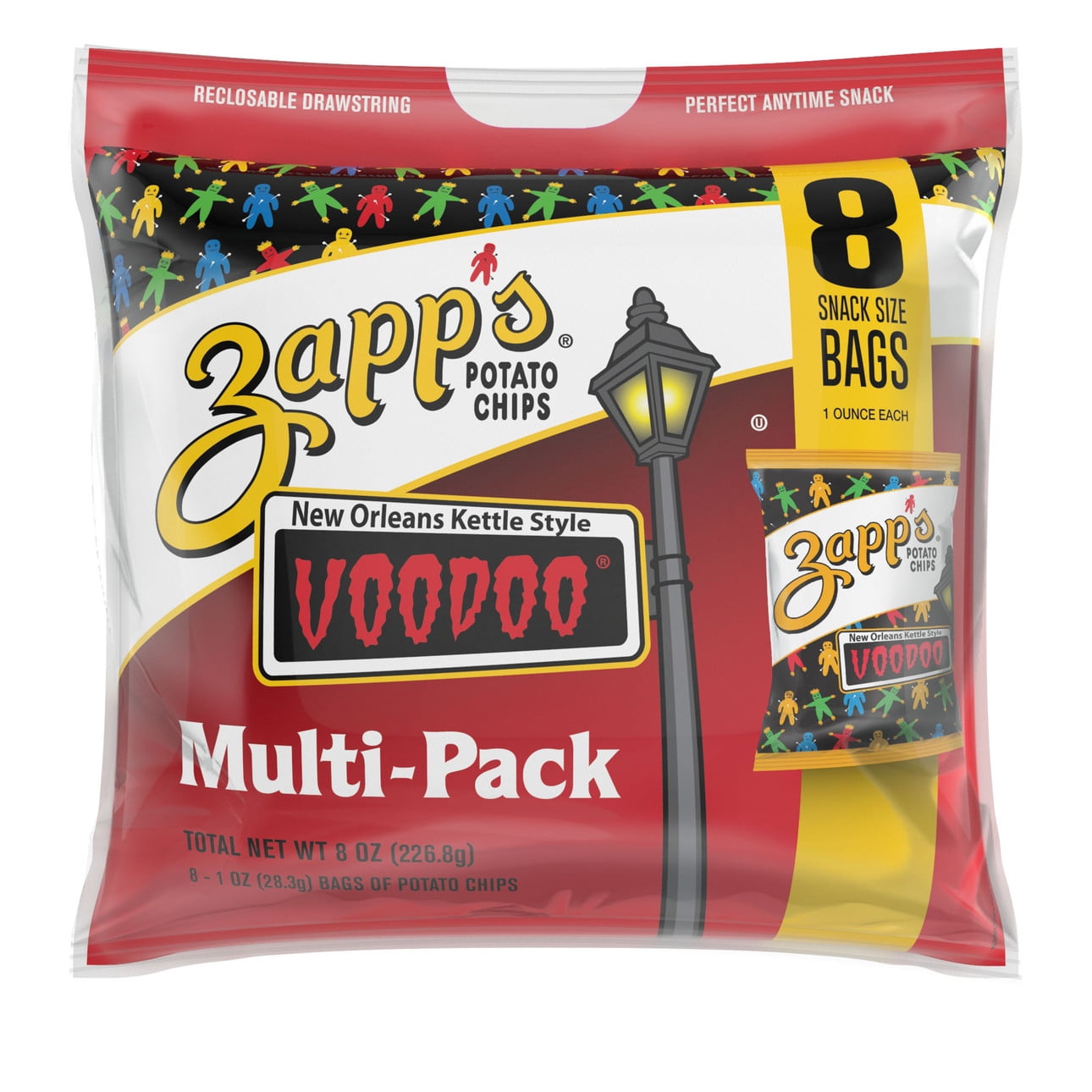 8 ct Multipack Sack 1 oz Zapp's Voodoo New Orleans Kettle Style Potato ...