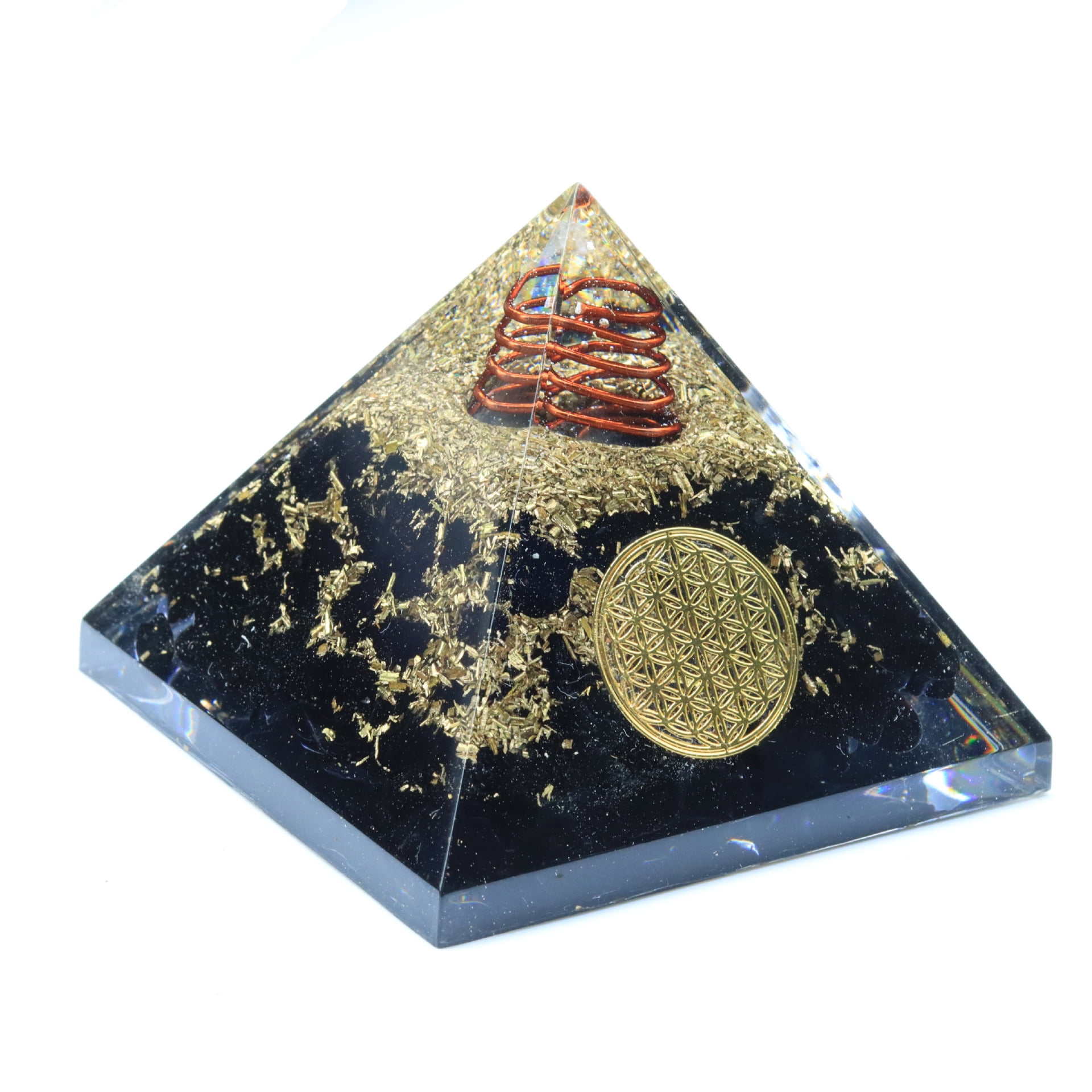 Pyramid Ornaments Creative Crystal Tourmaline Pyramid for Chakra ...
