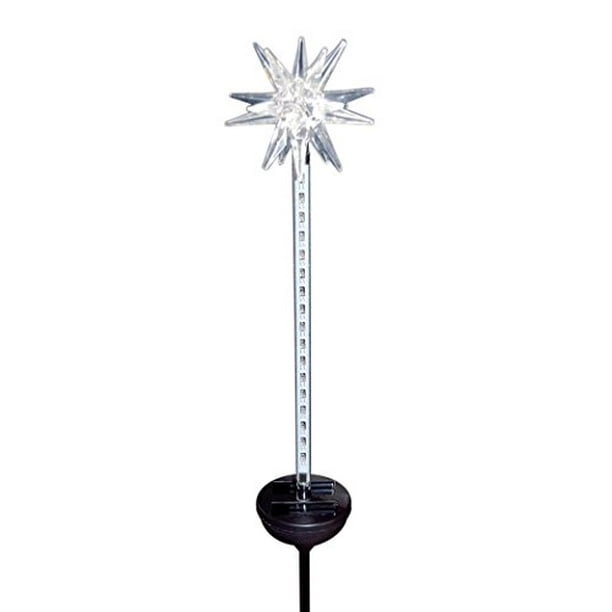 Solaration 1021 Solar Sparkling Star MOTION Light Garden Stake with 18 ...