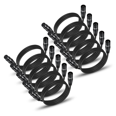 EBXYA 100ft XLR Cable 2-pack,Stadium-Grade Balanced Audio Cable,2.8dB ...