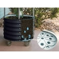 Vego garden Dragon Fruit Self-Watering Rolling Planter-Modern Gray ...
