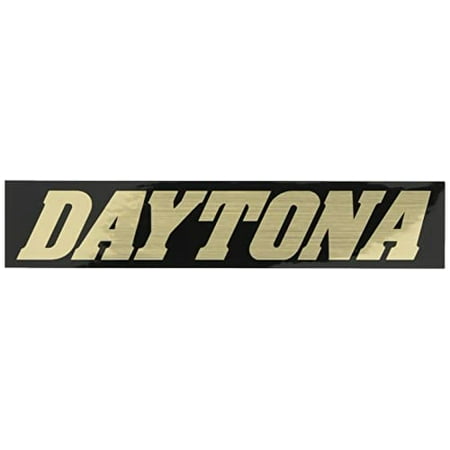 Daytona bike sticker brand logo DAYTONA square 150 × 30mm black / gold ...