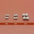 Silver Crystal Ball Earrings for Women, Dainty Sparkle Disco Ball Ear ...