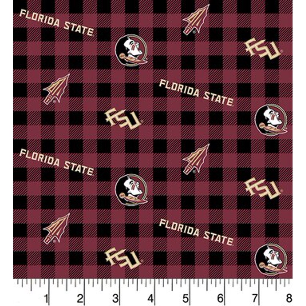 Florida State University Cotton Fabric-Sold by the Yard-Buffalo Plaid ...