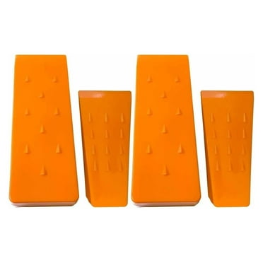 Checkers Wheel Chock,17" D,14" H,14" W,Orange UC1210 - Walmart.com