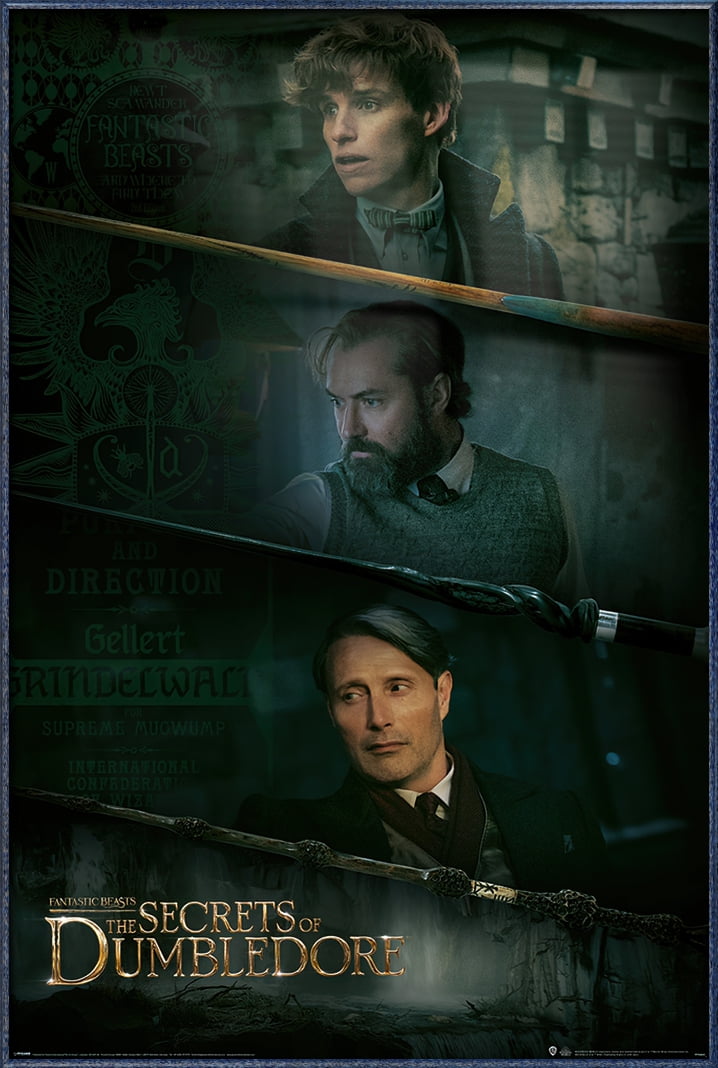 Fantastic Beasts: Secrets Of Dumbledore - Framed Movie Poster (Newt ...
