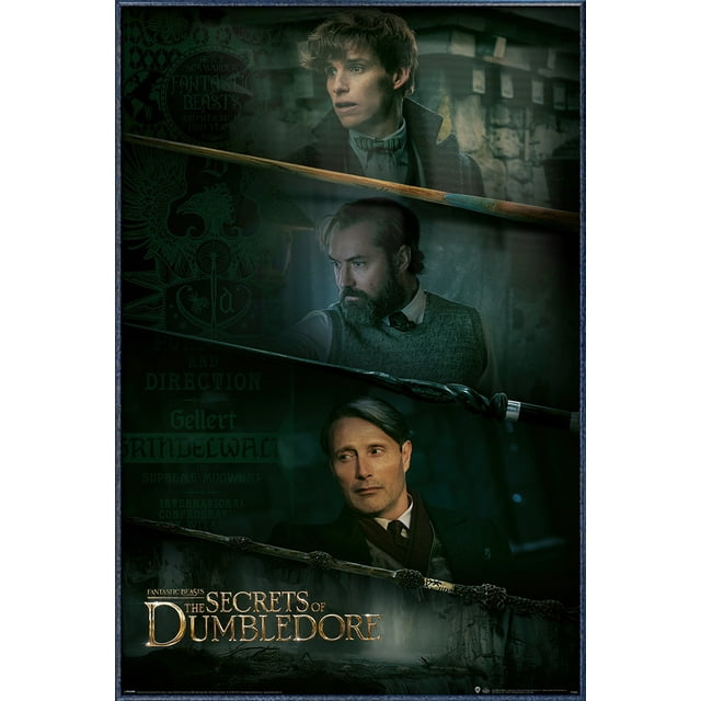 Fantastic Beasts: Secrets Of Dumbledore - Framed Movie Poster (Newt ...