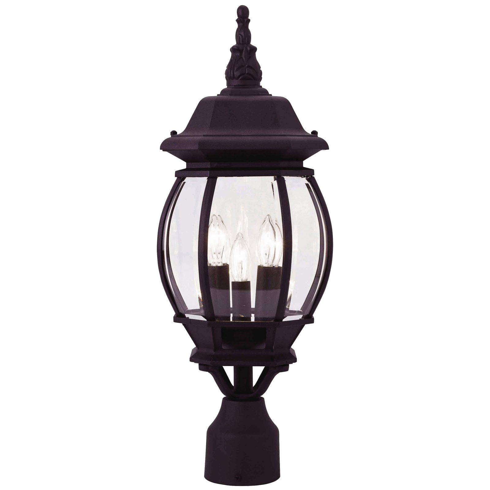 Livex Lighting Frontenac 3 Light Outdoor Post Lantern - Walmart.com ...
