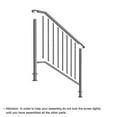 Wrought Iron Handrail Picket Stair Rail for 3 or 4 Step Handrail ...