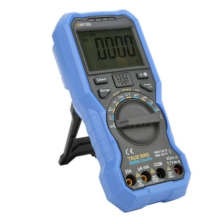 Multimeter, Measure DC/AC Voltage High Ammeter Multimeter Large LCD ...