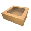 Way To Celebrate! 6.25x6.25x3 inch Kraft Treat Boxes with Window, 3 ...
