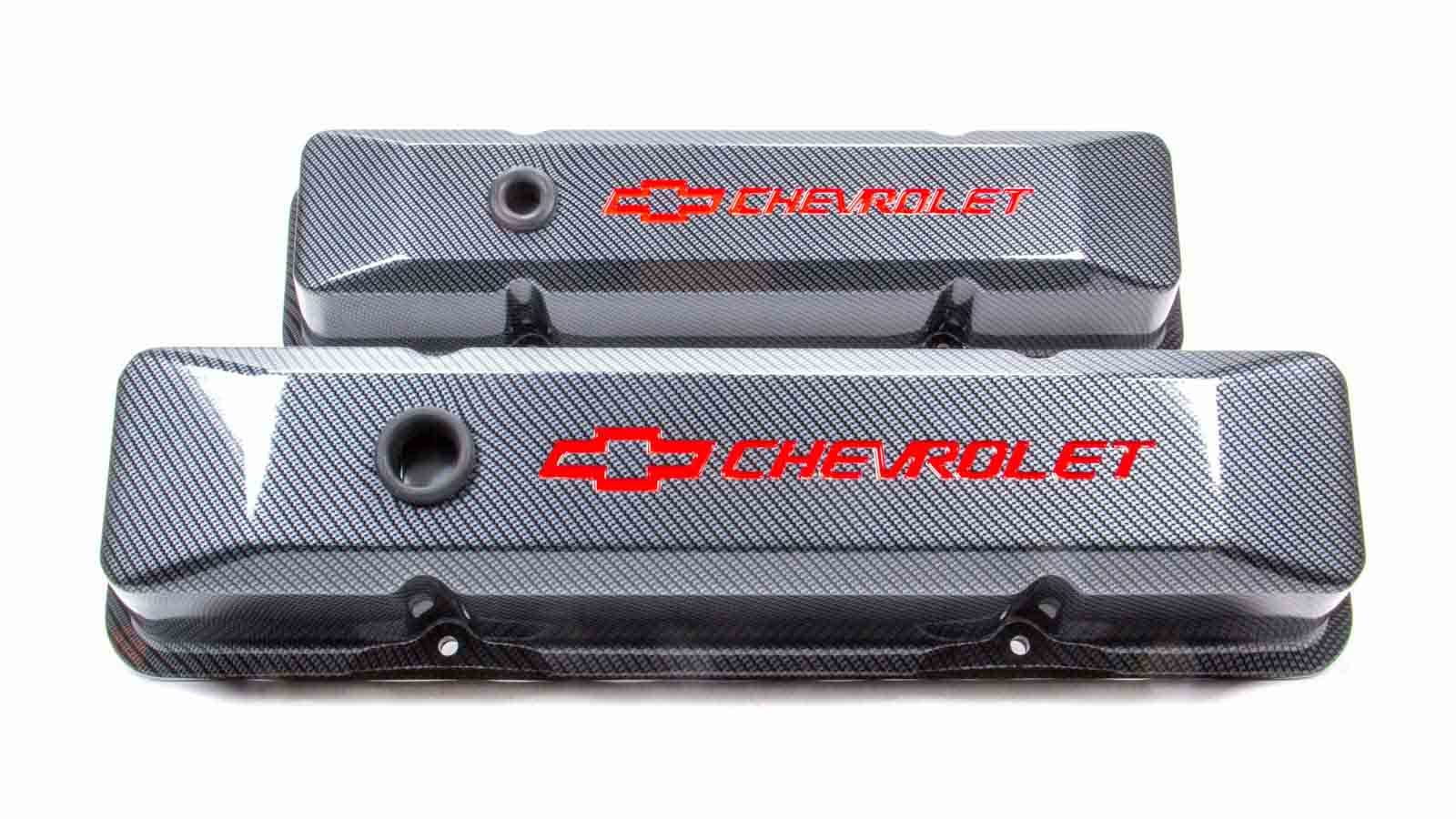 Proform Sbc Die Cast Carbon Fiber Look Valve Covers 2 Pc P/N 141 121 ...