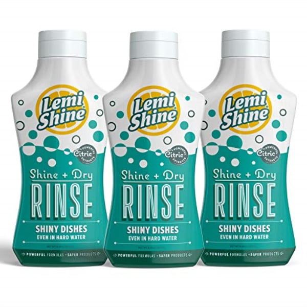 Lemi Shine Natural Dishwasher Liquid Rinse Agent, 8.45 Ounce, 3 Count ...