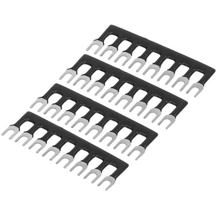 10Pcs Fork Type Terminal 8 Positions Barrier Strips Stripe Block With ...