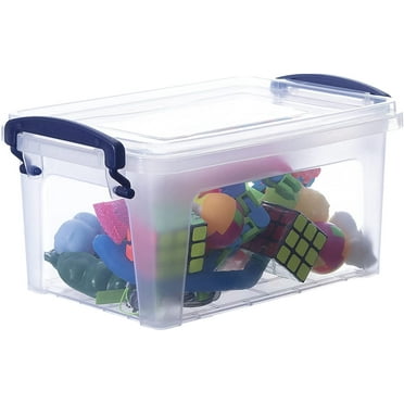 FONTAL 35L Adult PP Plastic clear Storage Box Containers with Wheels ...