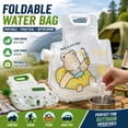 4 Pack Camping Water Container, Reusable Plastic Flasks, Foldable Empty ...