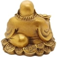 Firefly Hope Brass Laughing Buddha Maitreya Figurine, Money Bag Feng ...