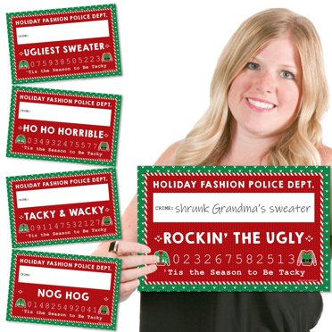 Big Dot of Happiness Santa's Naughty List Mug Shots - Christmas Party ...