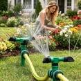 Garden Sprinkler 360 Rotating Adjustable Counterweight Wide Coverage ...