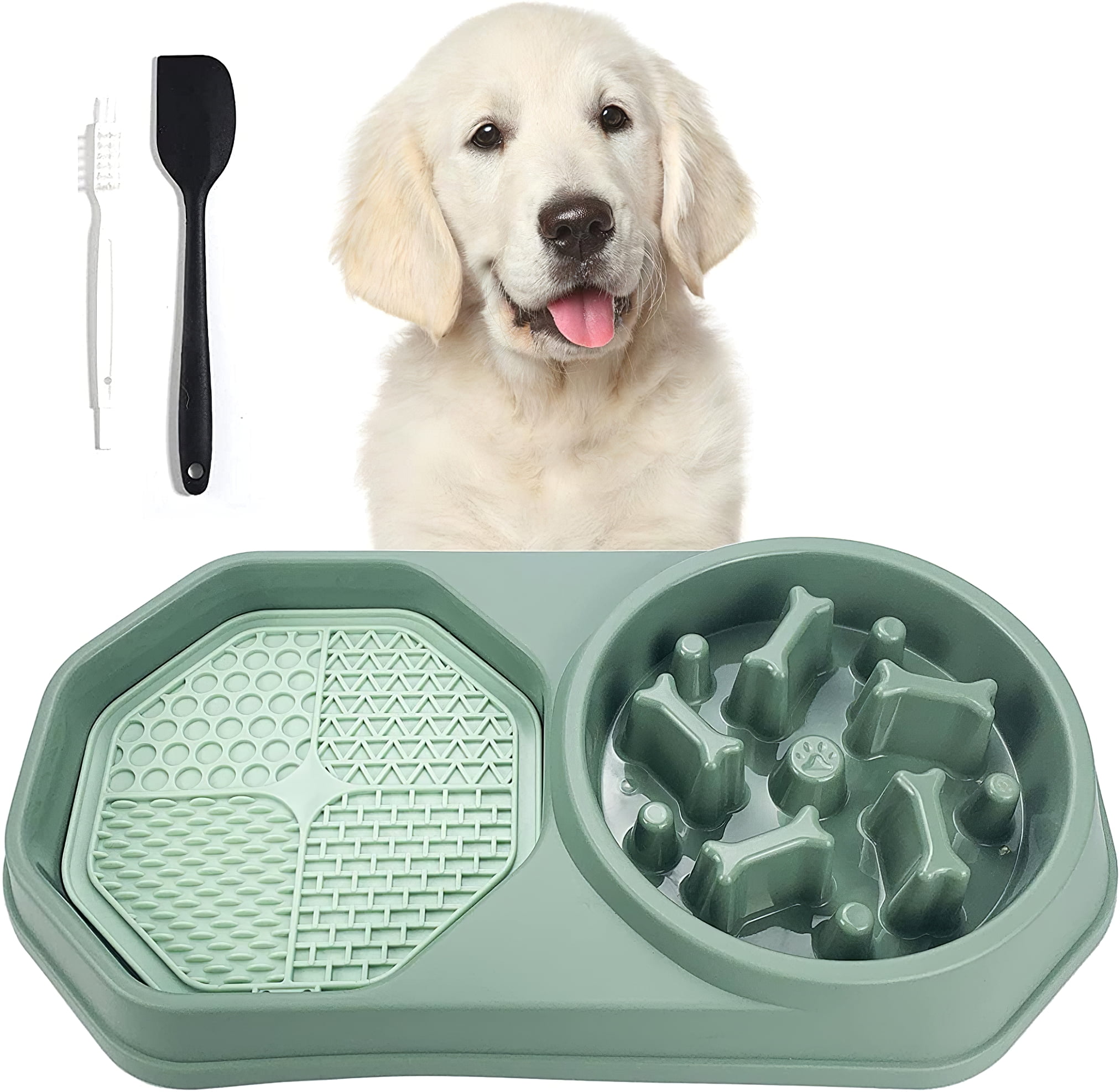 Slow Feeder Dog Bowl Agooga Anti Gulping Healthy Eating Interactive ...