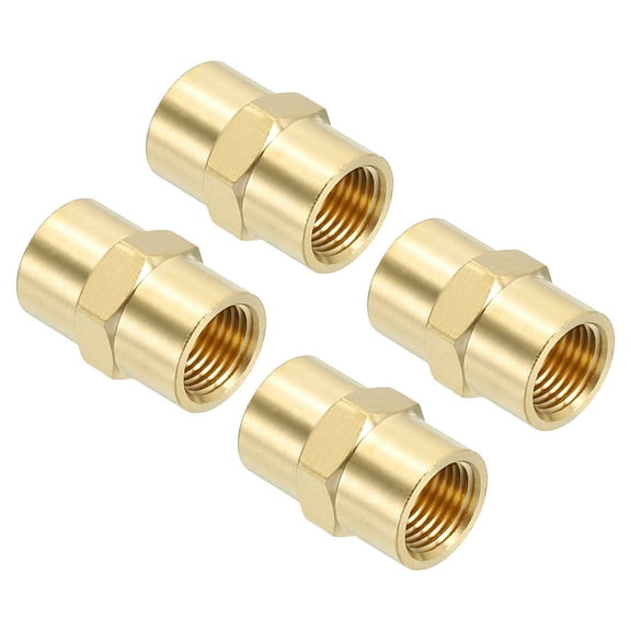 Uxcell 1/8" NPT Brass Hex Countersunk Plugs Counter Sunk Internal Hex ...
