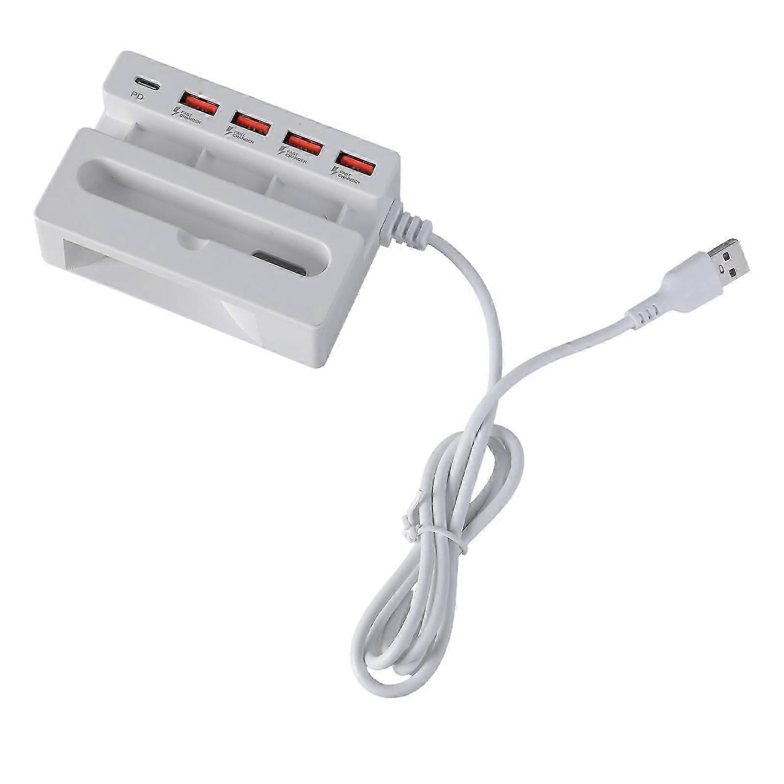Multi-port USB hub converters with 4 USB and Type C ports and a phone ...
