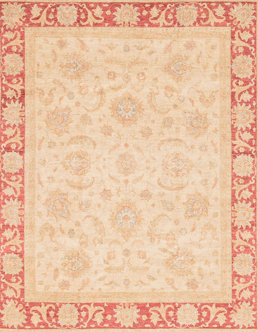 Ahgly Company Machine Washable Indoor Rectangle Abstract Pastel Orange ...