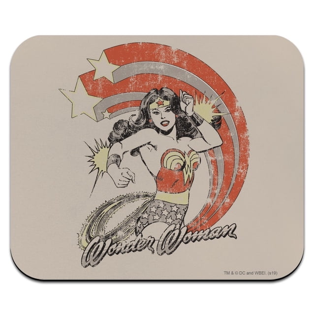 Wonder Woman Deflecting with Bracelets Low Profile Thin Mouse Pad ...